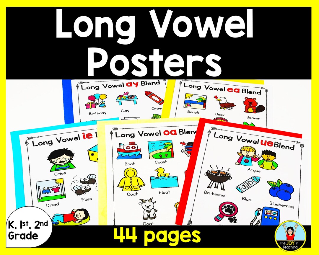 Long Vowel Posters - Etsy