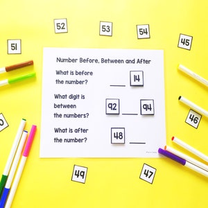 Number Math Center Activity - Etsy