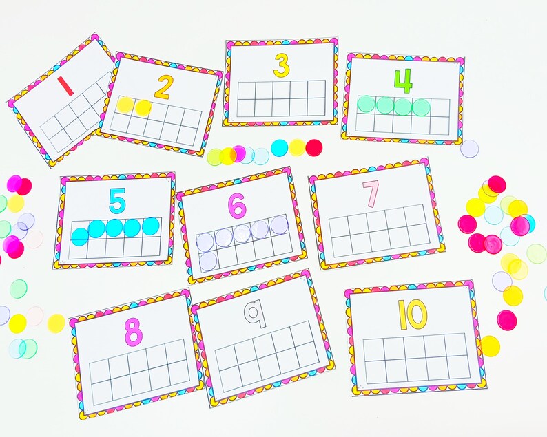 Numbers 1-20 Ten Frames Task Card - Etsy