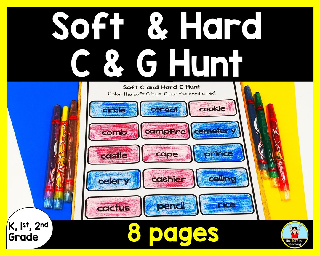 Hard and Soft C and G Flashcards - Etsy