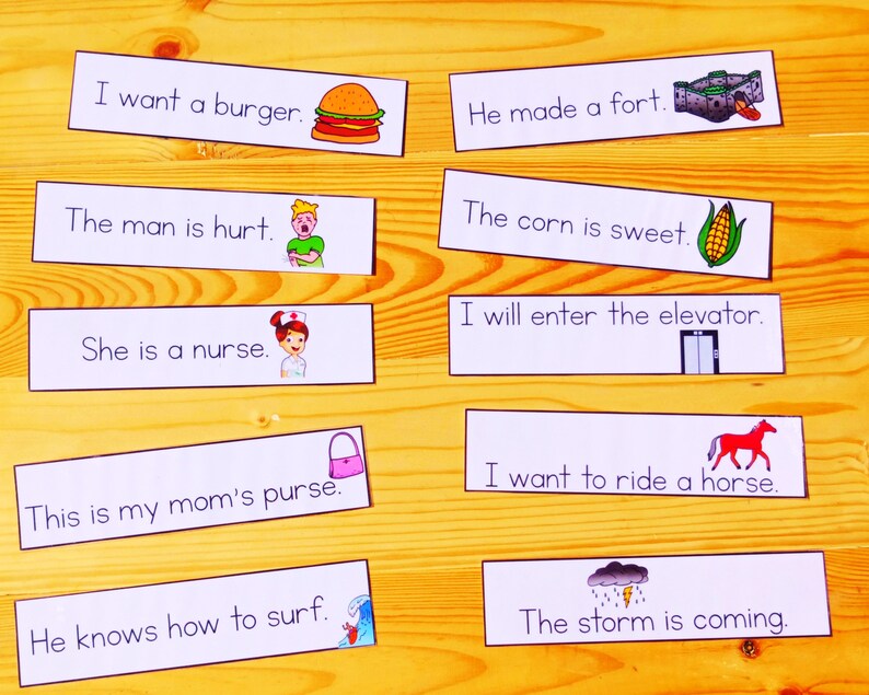 R-controlled Vowel Sentence Flashcards - Reading Resource (PDF) - Etsy