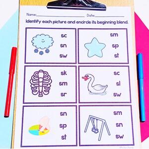 Beginning Blends Activity - Etsy