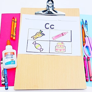 Beginning Sounds Cut and Paste - Etsy