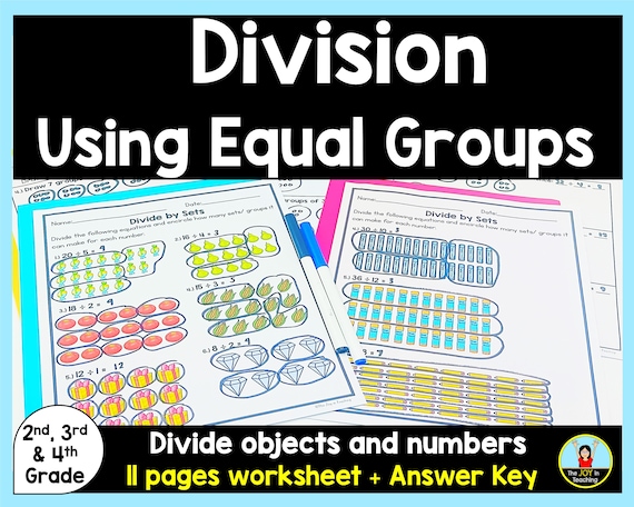 Hoja De Trabajo De Multiplicación De Grupos Iguales