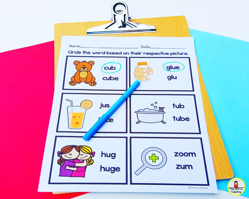 Short Vowel and Long Vowel Identification - Etsy