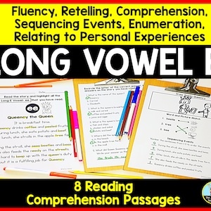 Long Vowel E Reading Comprehension Passage - Etsy