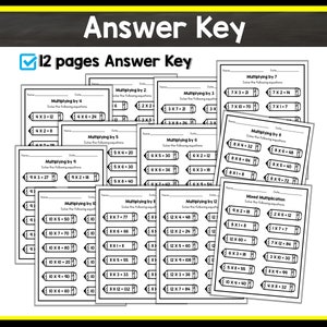 Multiplication 1-12 Worksheet - Etsy