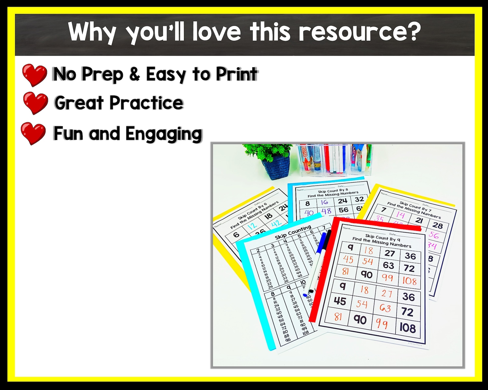 Skip Counting Missing Numbers Worksheet - Etsy