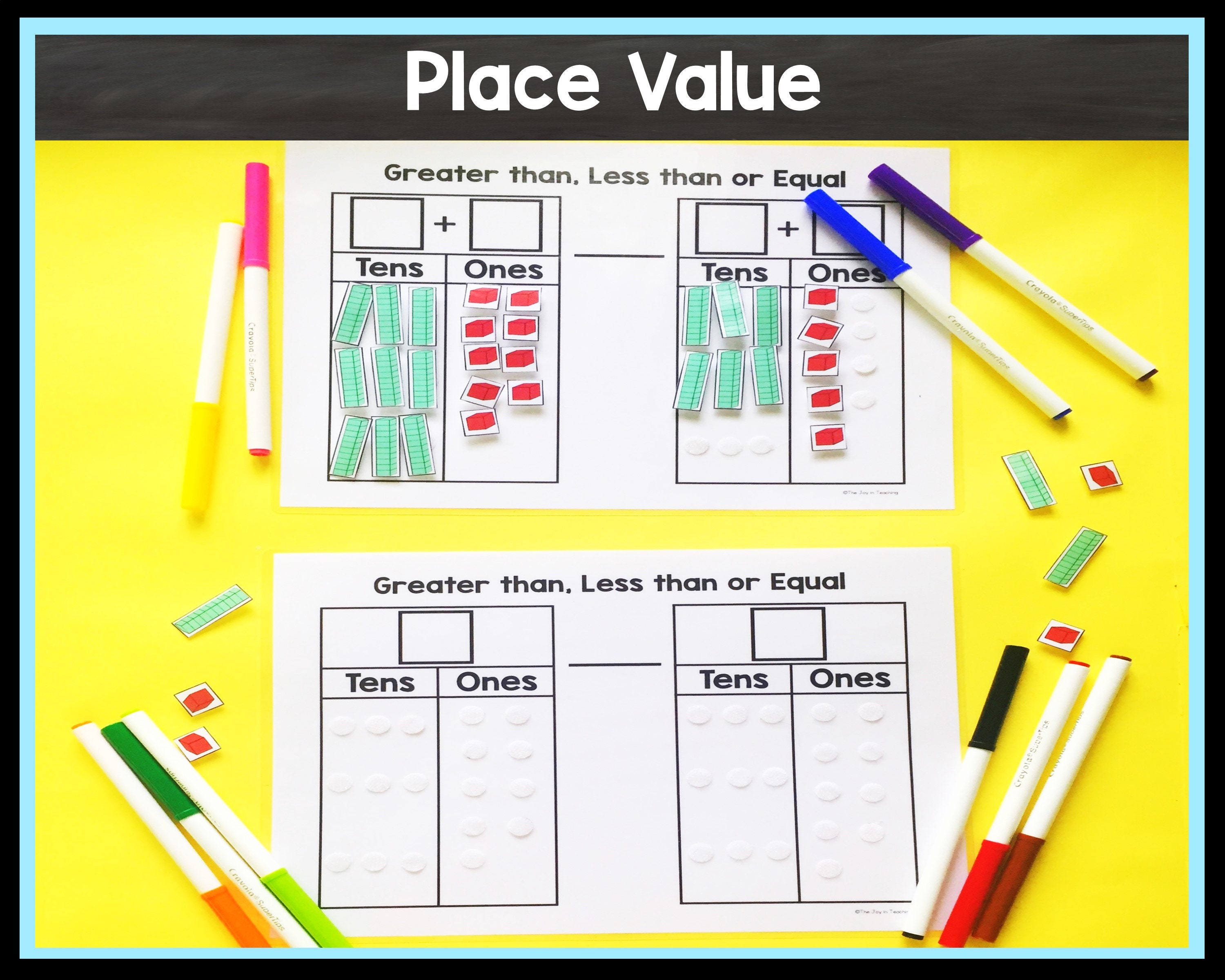 Number Math Center Activity - Etsy