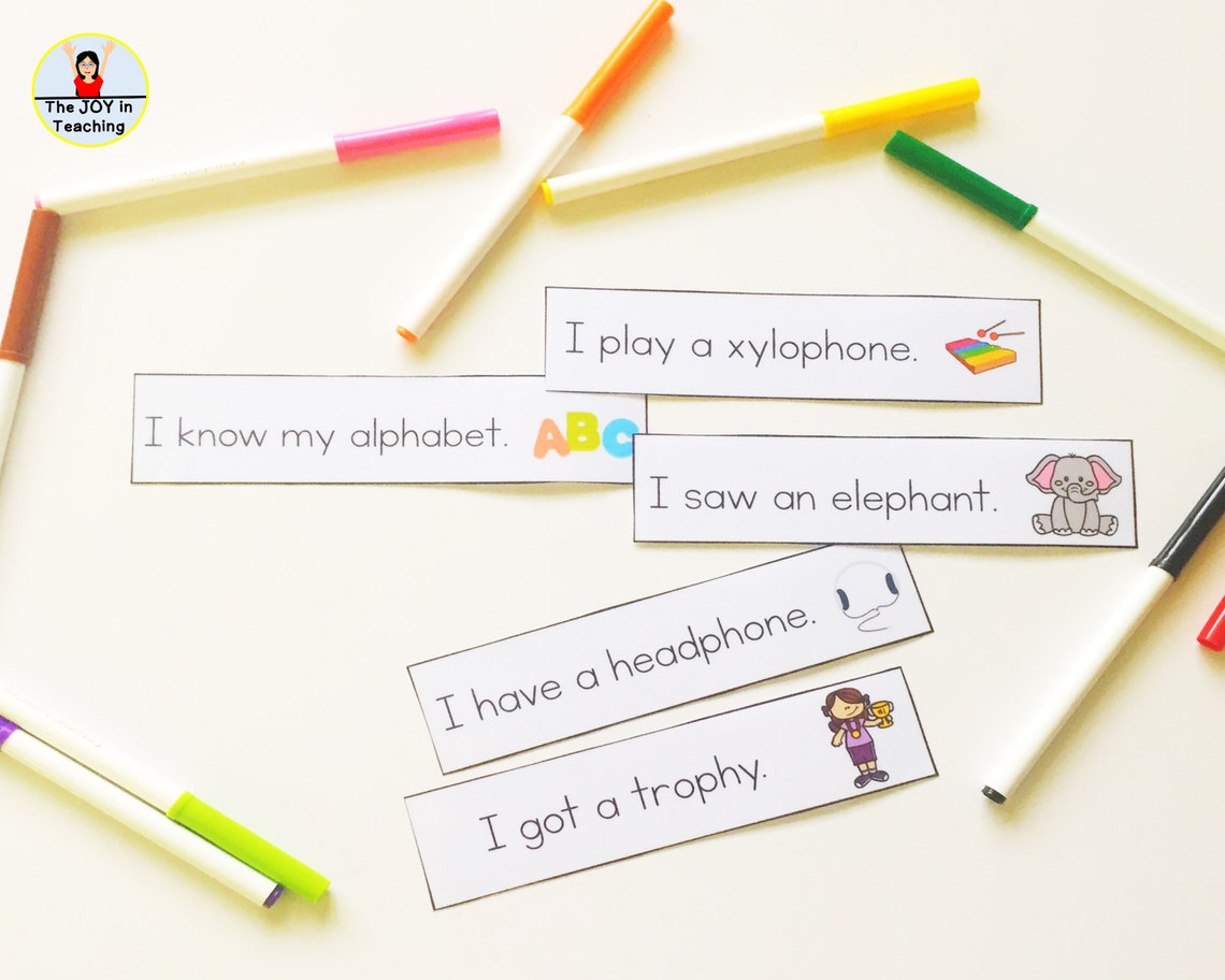 Digraph Sentence Flashcards - Etsy