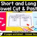 Short and Long Vowel Cut and Paste Worksheet - Etsy