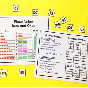 Number Math Center Activity - Etsy