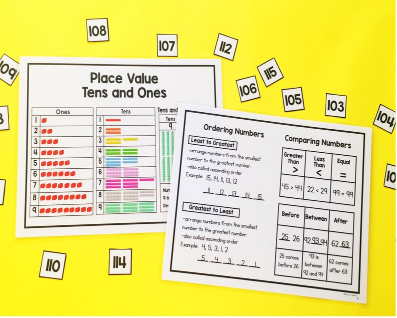 Number Math Center Activity - Etsy