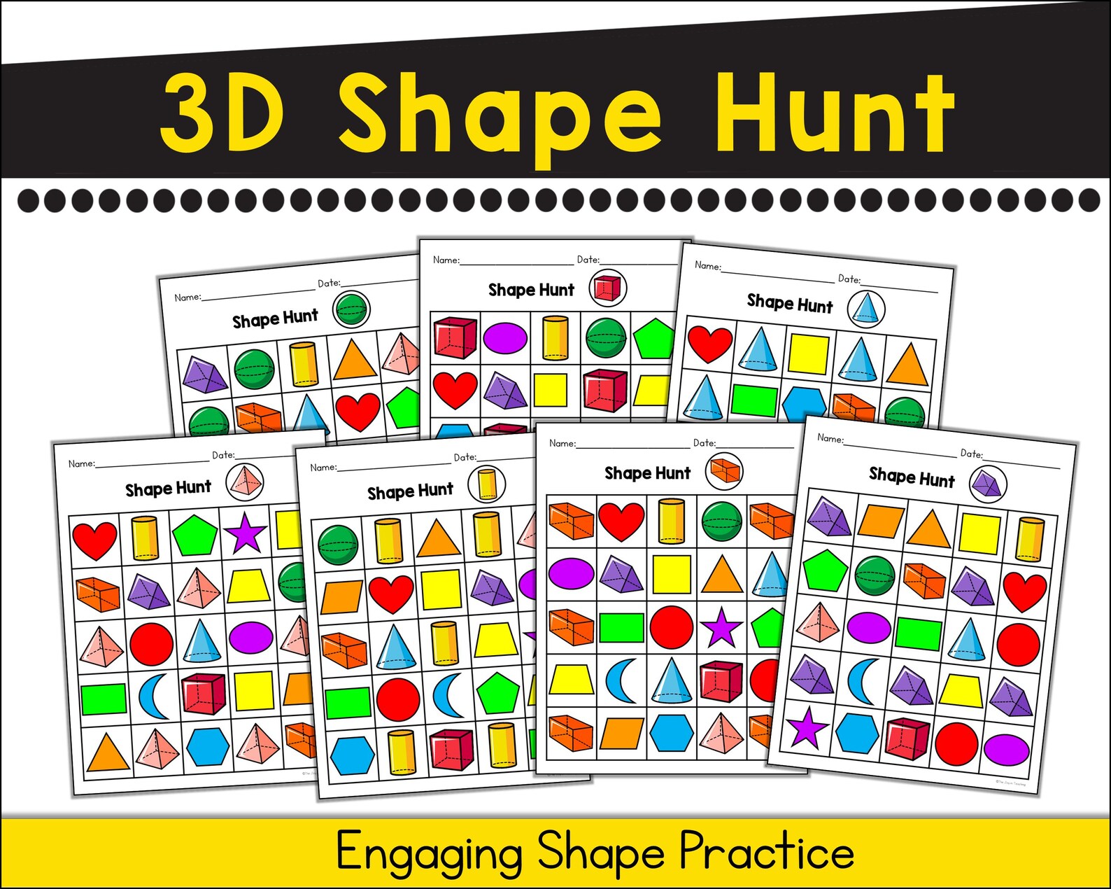 Colors and Shapes Bingo - Etsy