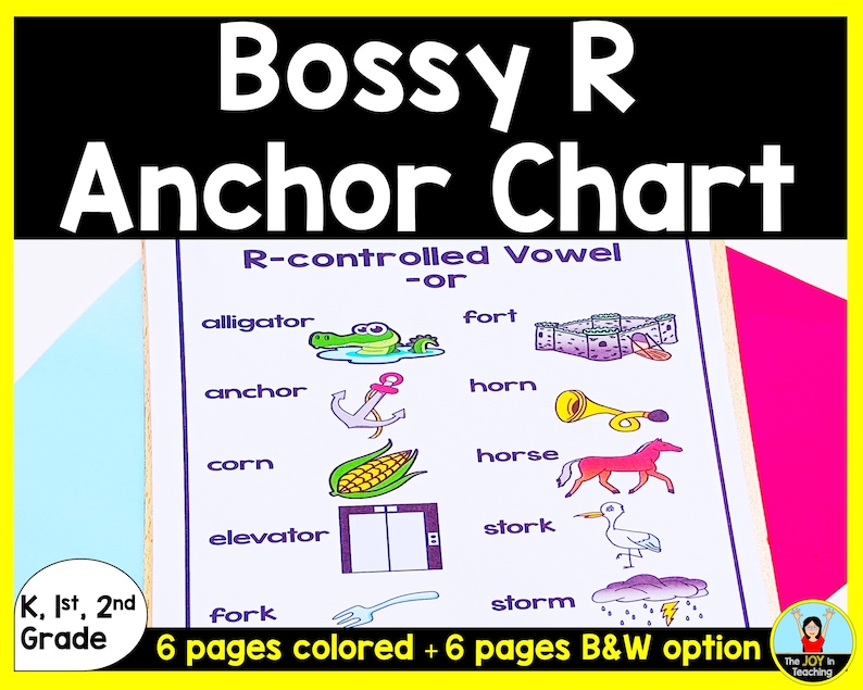 R-controlled Vowel Anchor Chart - Bossy R Anchor Chart - Etsy