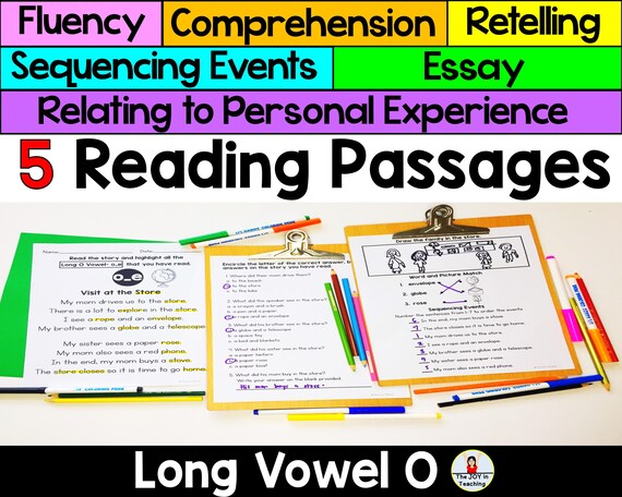 Long Vowel O Reading Comprehension Passage - Etsy