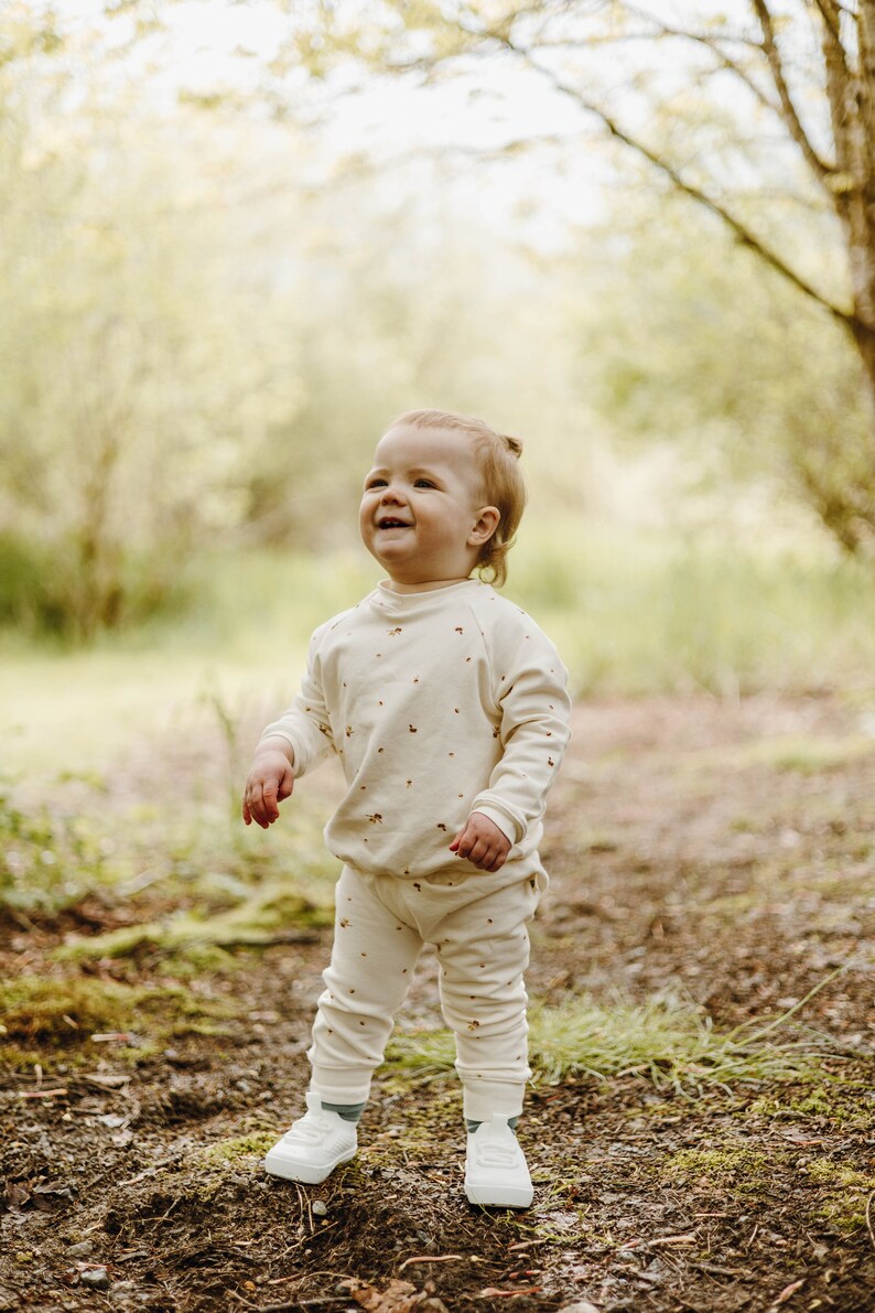 PNW Organic Baby Clothes, Organic Fall Baby Sweatshirt and Joggers ...