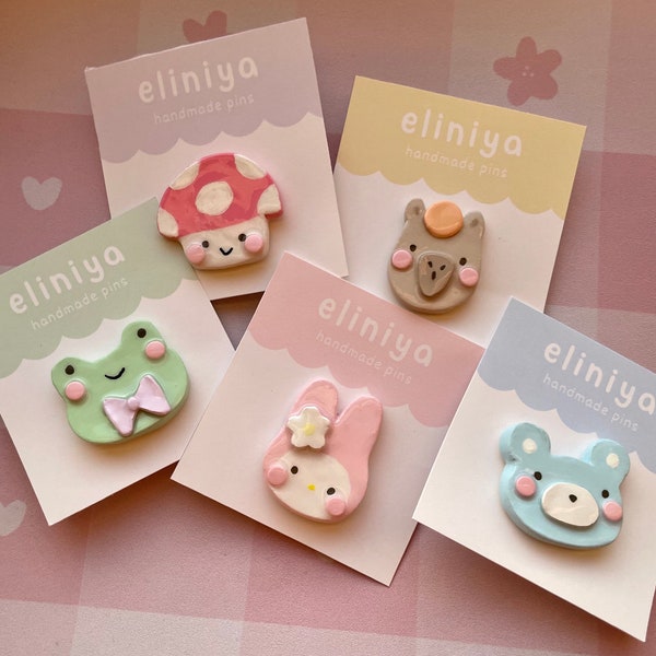 Clay Pins - Etsy