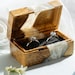 Elegant Personalised Wooden Wedding Ring Box for Ceremony Luxury ...