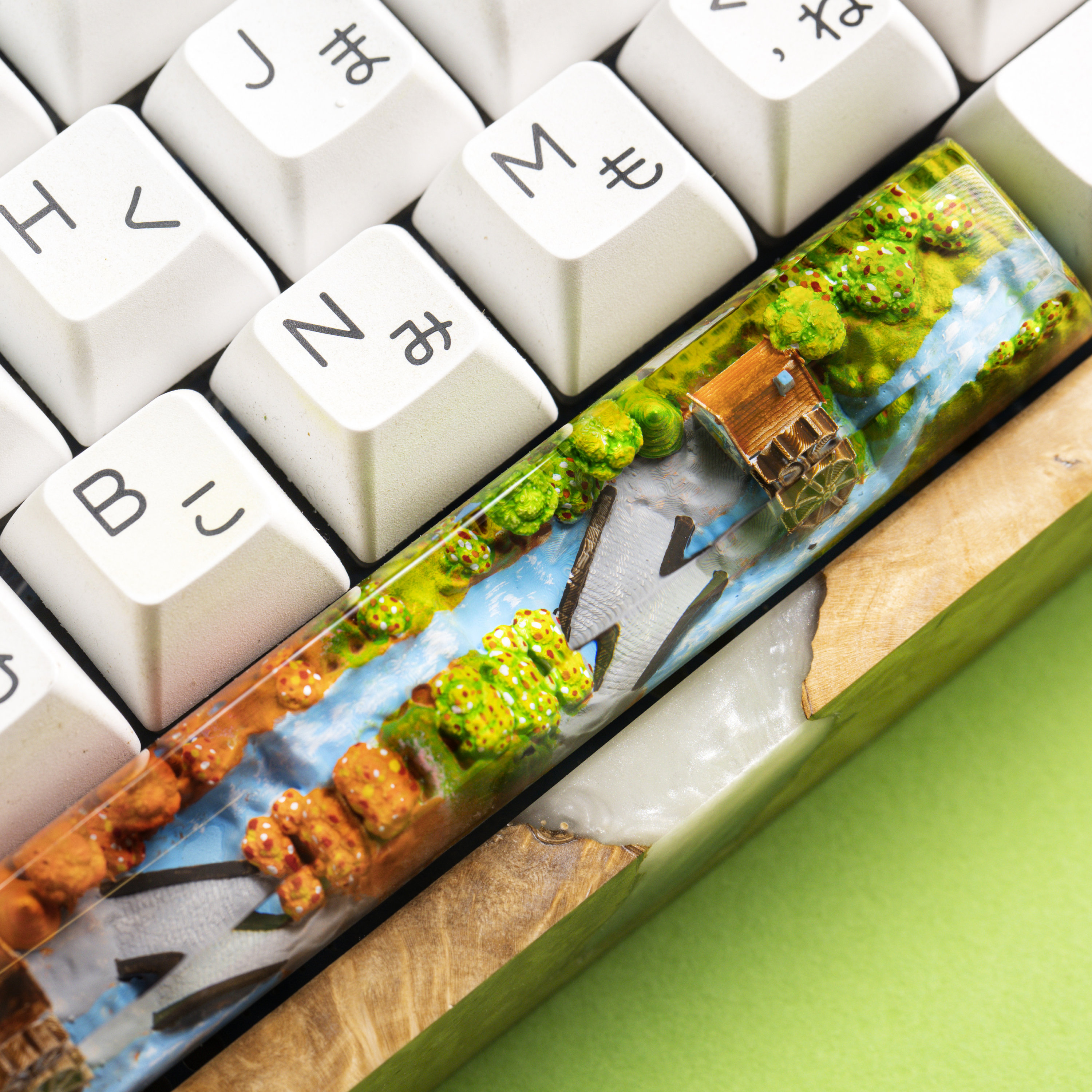 NATURE SPACEBAR Artisan Keycap, Spacebar Anime Keycaps for Cherry MX ...