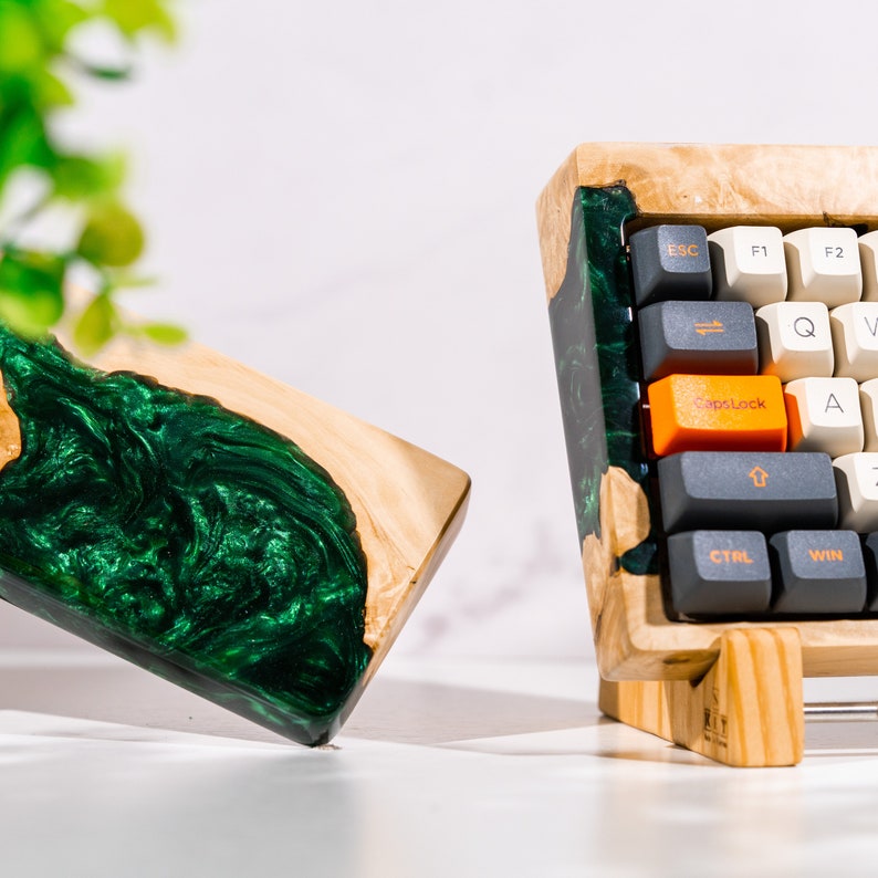 Custom Wood Wrist Rest, Wood Mechanical Keyboard Case, Custom Wooden ...