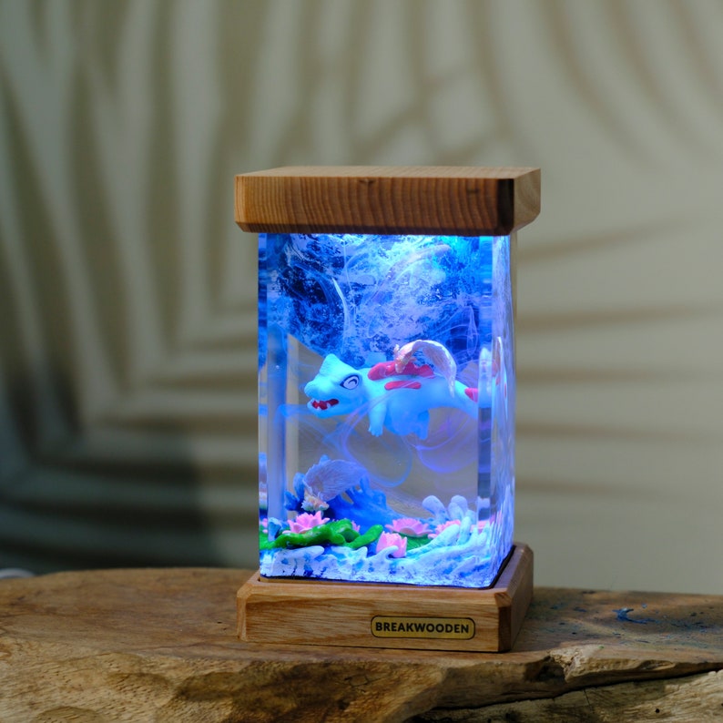 TOTODILE Resin Diorama Lamp, Custom Diorama Kit, Gifts and Table Lamp ...