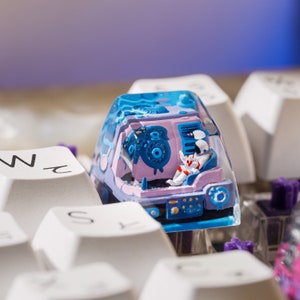 ASTRONAUT on Space Ship Artisan Keycap, Astronaut Custom Keycaps ...