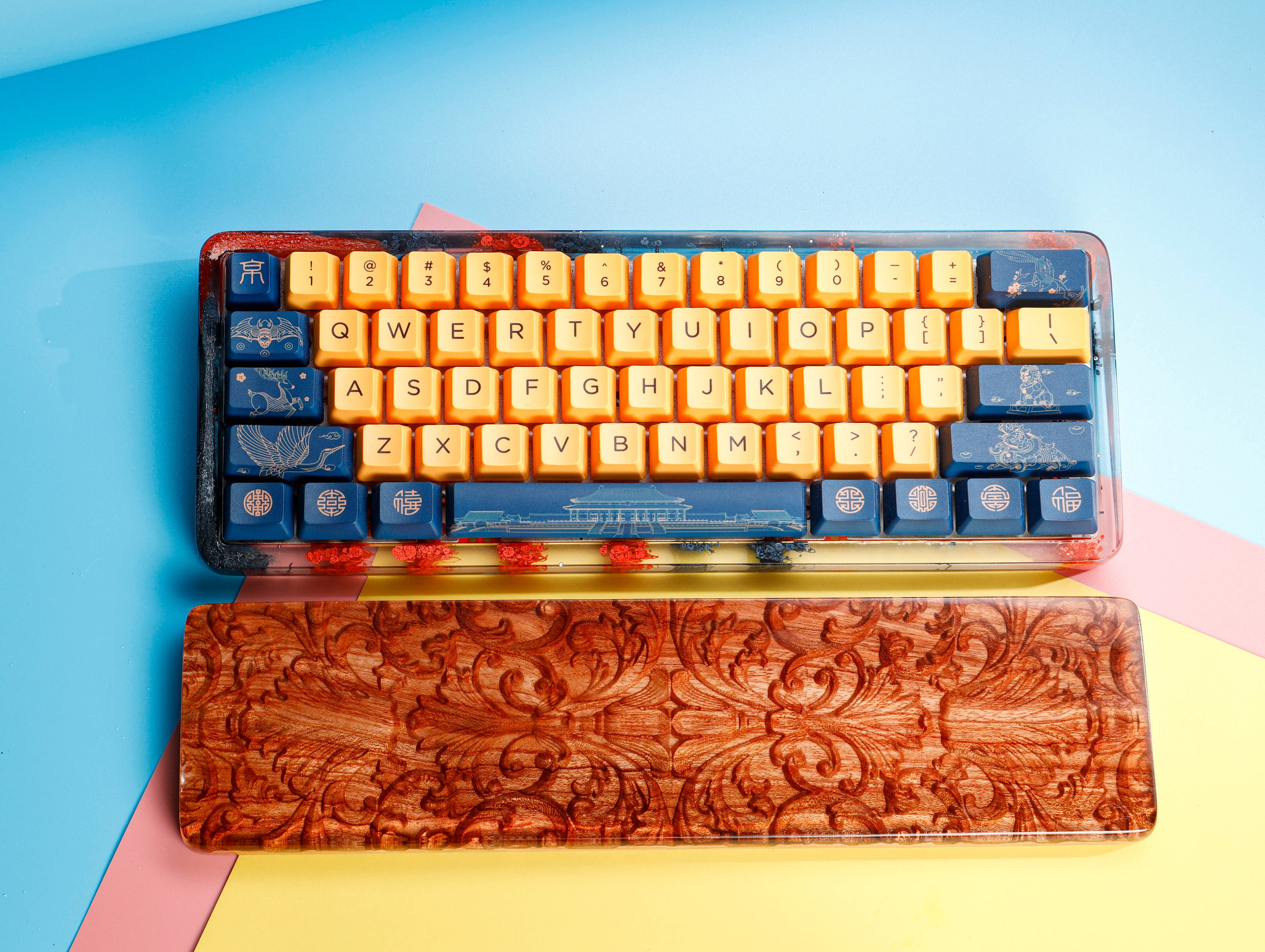 RENAISSANCE Artisan Wrist Rest, Resin Keyboard Wrist Rest, Custom ...