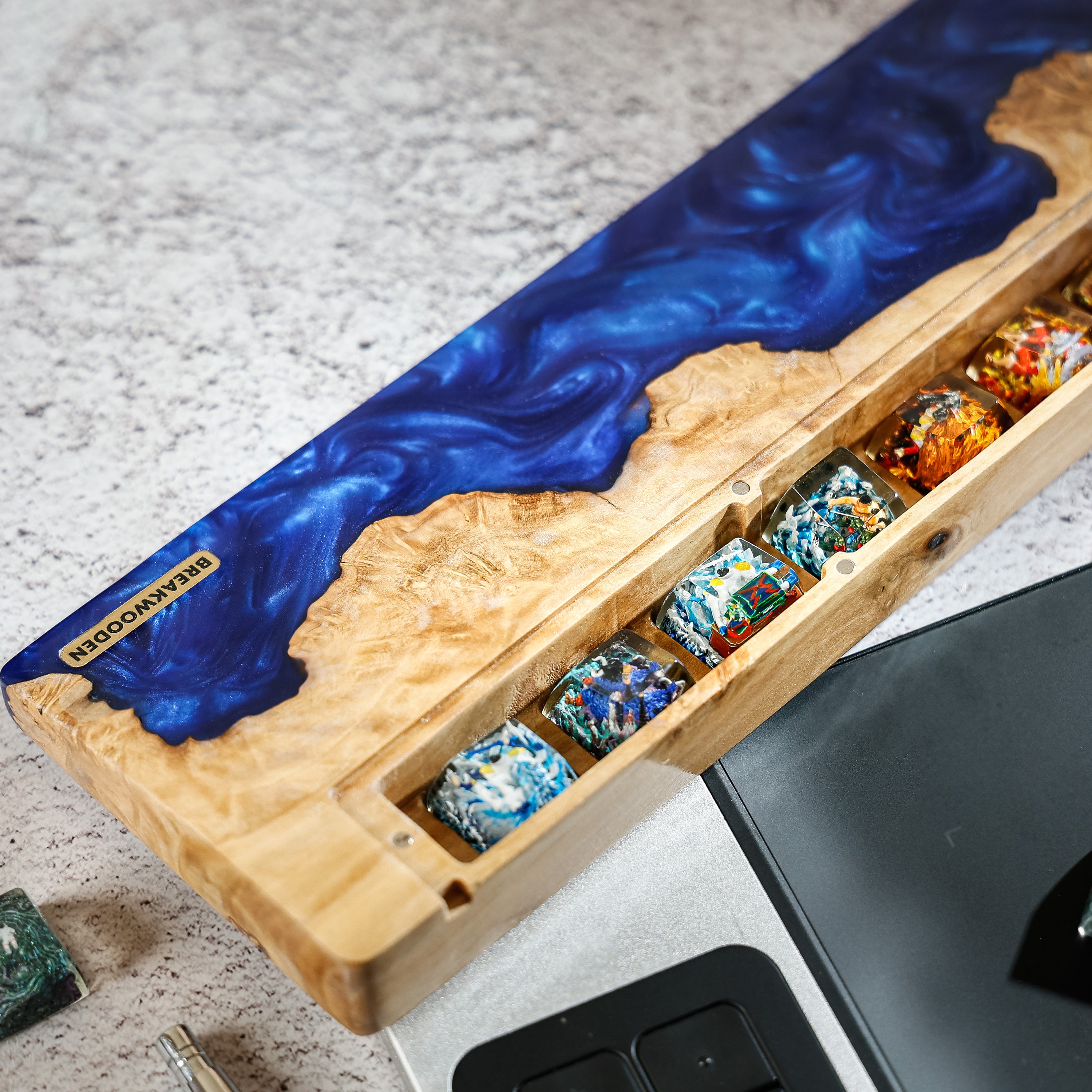 Custom Wood Wrist Rest, Wood Mechanical Keyboard Case, Custom Wooden ...