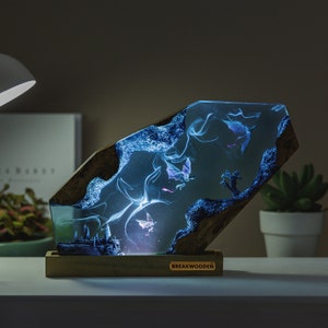 MAGIC WORLD Resin Lamp, Mystery Epoxy Lamp, Resin Night Light, Resin ...