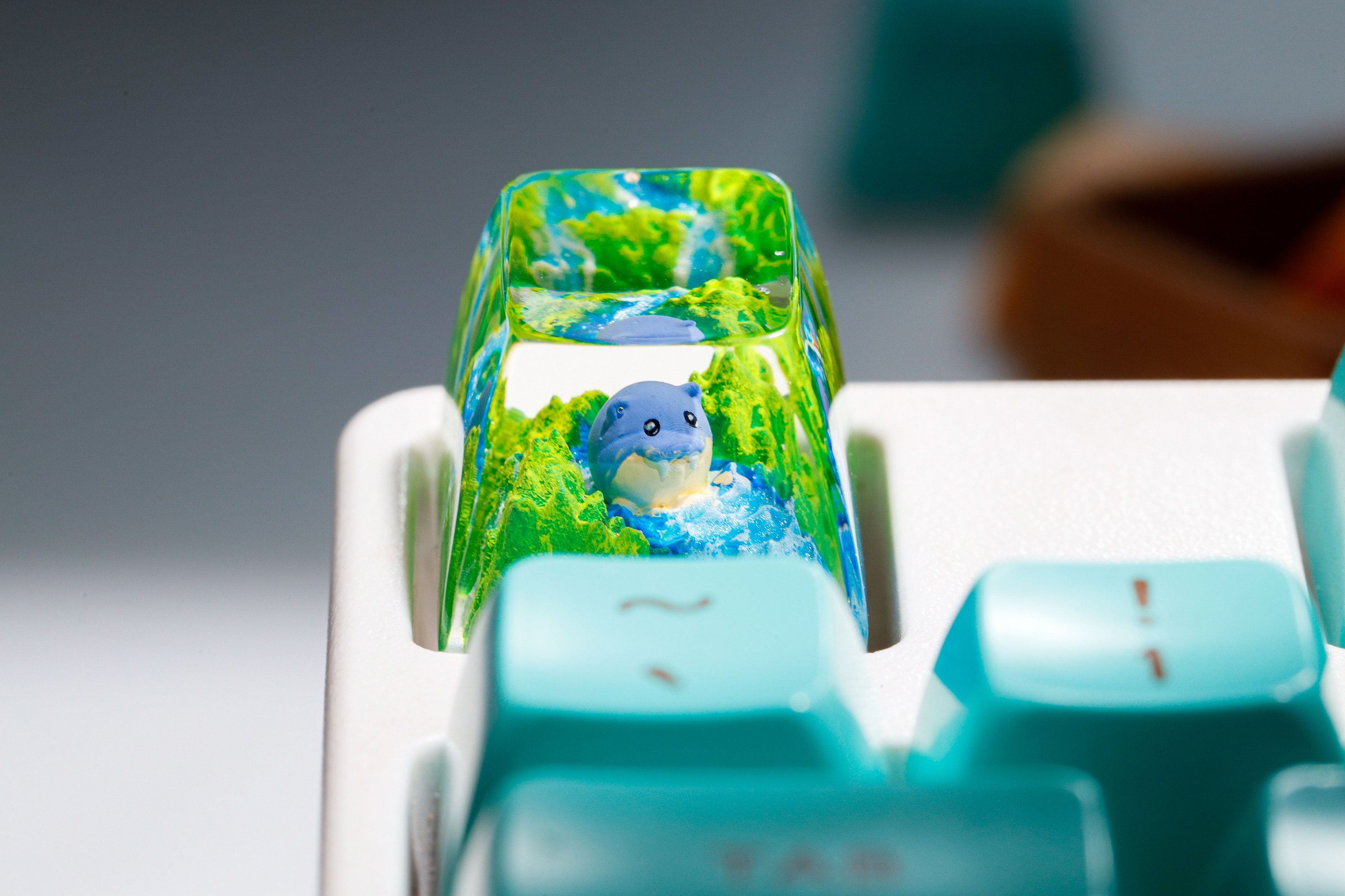SPHEAL TAMAZARASHI PKM Artisan Keycap, Spacebar Keycap, Keycap Set ...