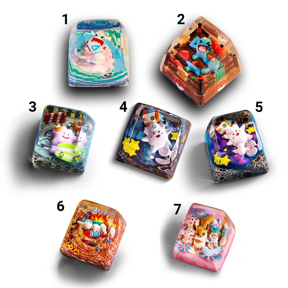 SWEET EEVEE Artisan Keycap, Spacebar Keycap, Keycap Set, Cute Keycap ...