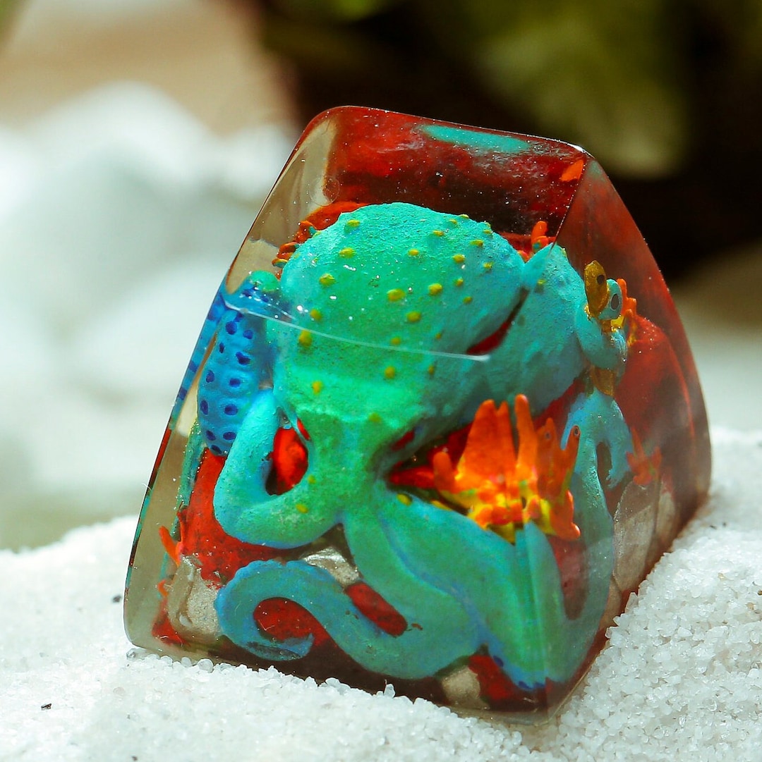 Custom Artisan Keycap, ESC Resin Keycap, Resin Handmade Keycap, Keycaps ...
