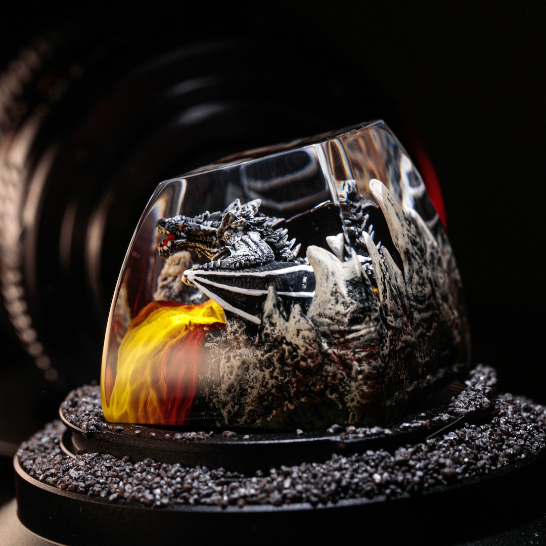 Dark Dragon Custom Keycaps, Artisan Keycap, Artisan Keycaps Anime ...