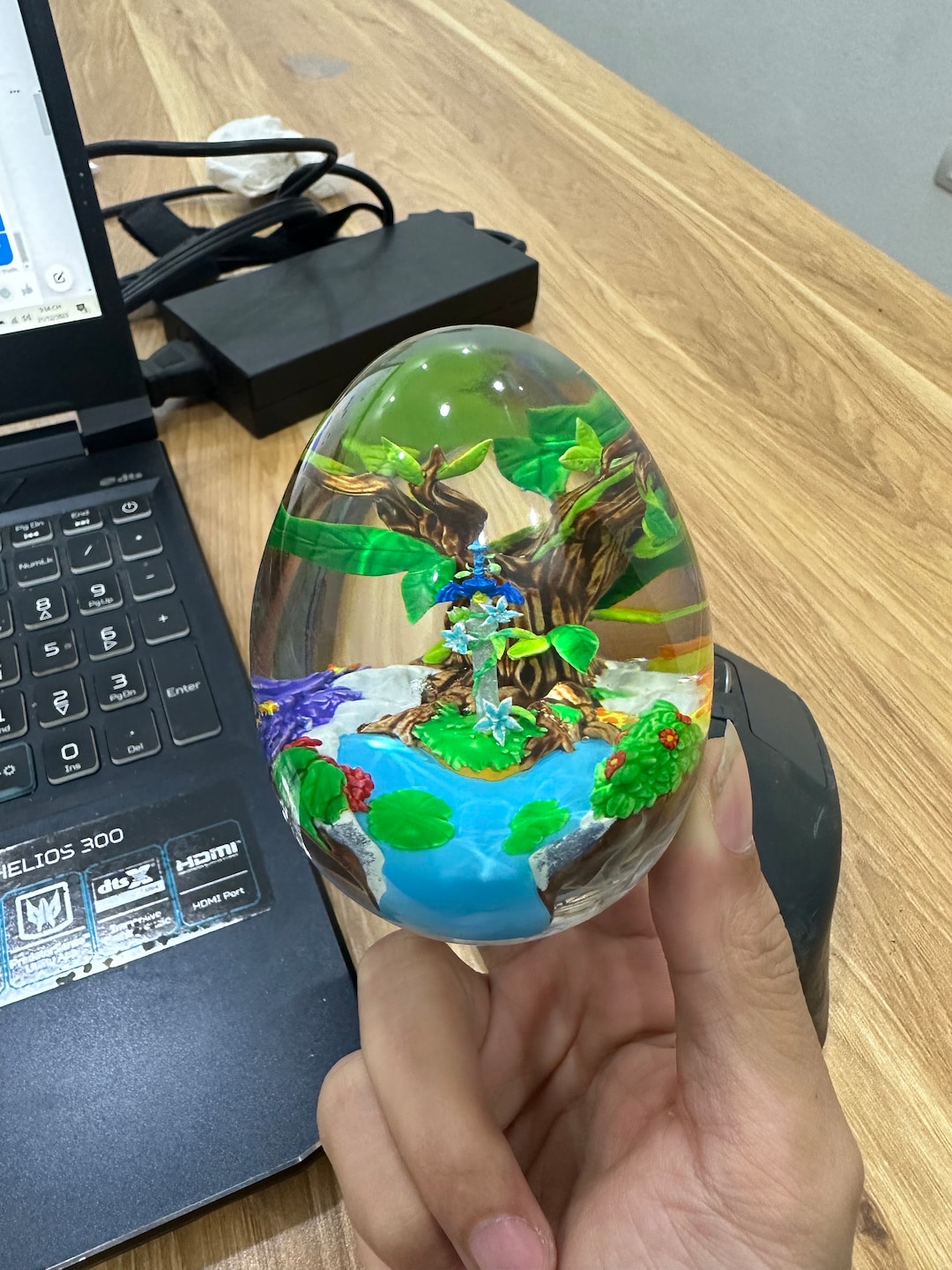 Legend Master Sword Desk Lamp Decor, Epoxy Resin Art, Handcrafted Resin ...