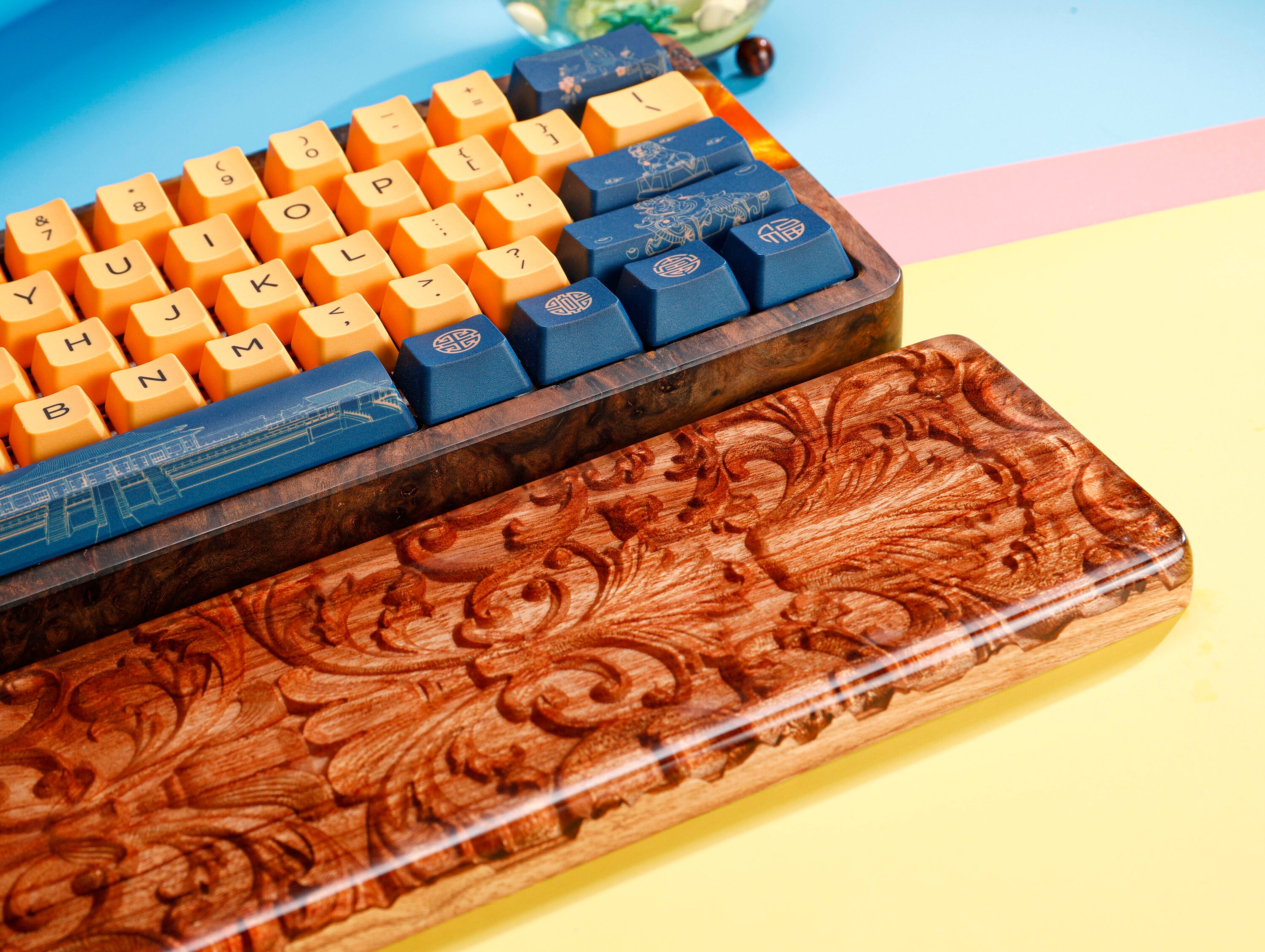 RENAISSANCE Artisan Wrist Rest, Resin Keyboard Wrist Rest, Custom ...