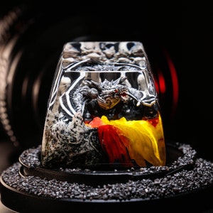 Dark Dragon Custom Keycaps, Artisan Keycap, Artisan Keycaps Anime ...