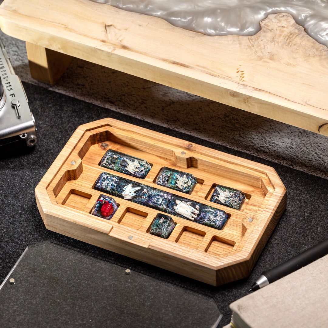 Wooden Keycap Storage, Custom Keycap Holder, Artisan Keycap Storage Box ...