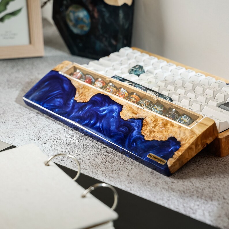 Custom Wood Wrist Rest, Wood Mechanical Keyboard Case, Custom Wooden ...