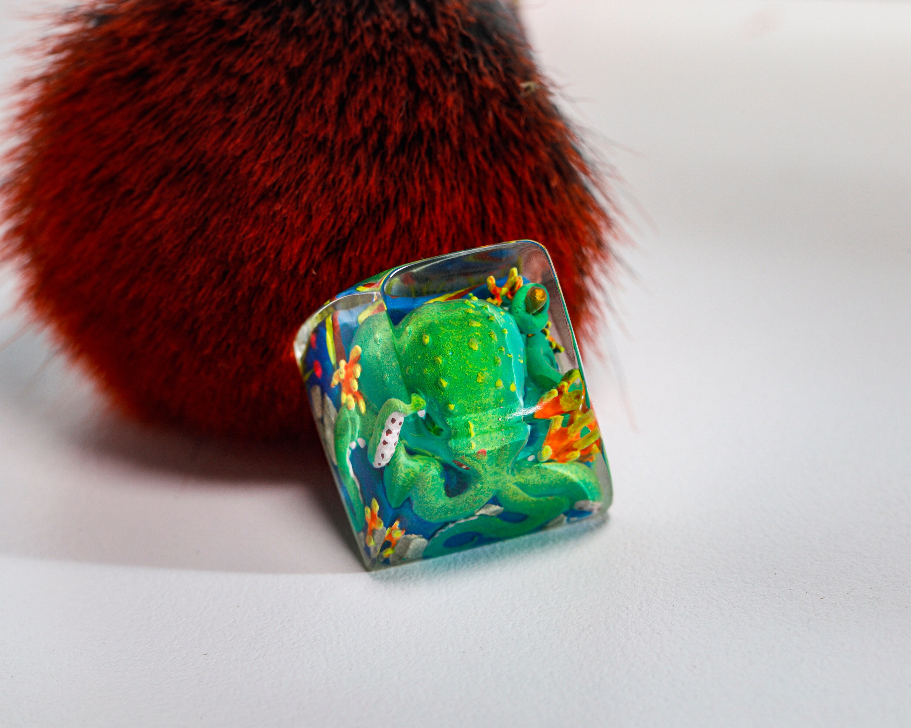 Octopus Artisan Keycap, Custom Keycap, Keycaps Resin, Keycap Handmade ...