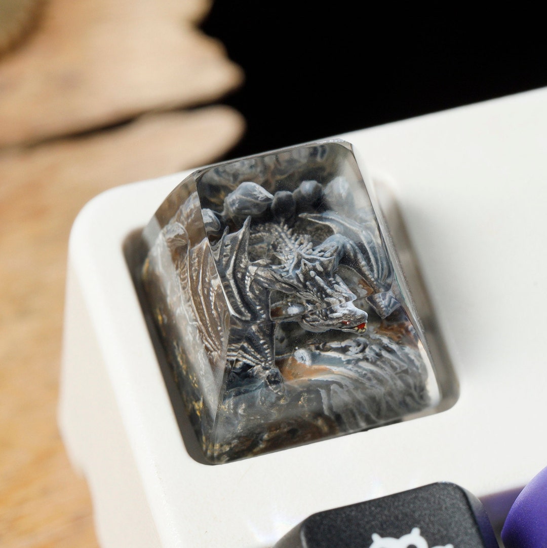 Stone Dragon Custom Keycaps, Artisan Keycap, Artisan Keycaps Anime ...