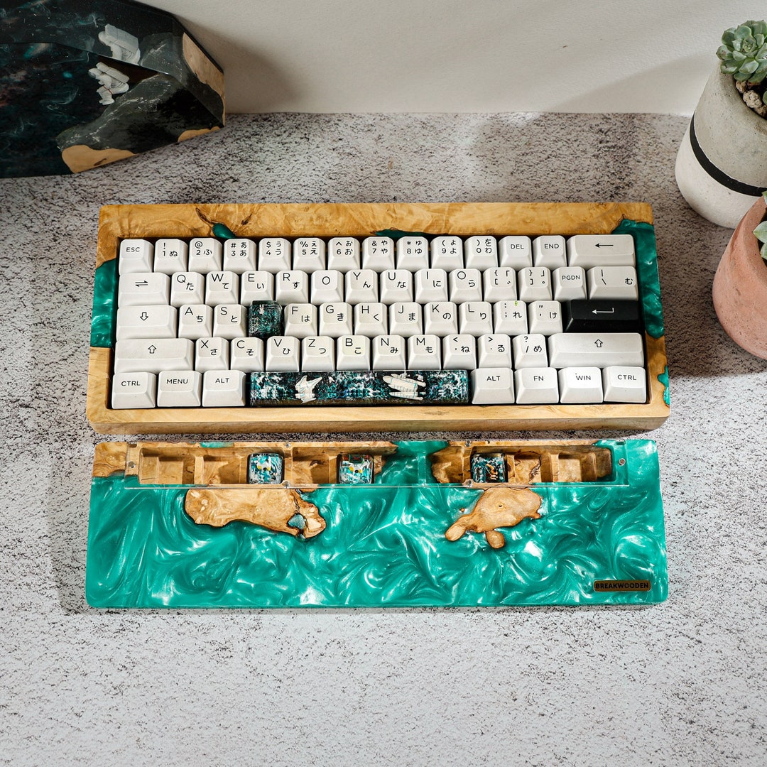 Wood Resin Mechanical Keyboard Case Mechanical Keyboard Case - Etsy