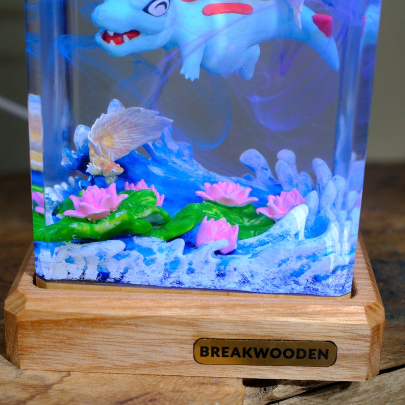 TOTODILE Resin Diorama Lamp, Custom Diorama Kit, Gifts and Table Lamp ...
