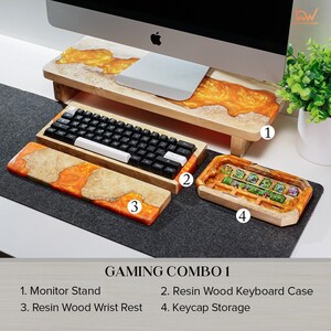 Custom Monitor Stand, Wood Monitor Imac Stand, Monitor Shelf, Walnut ...