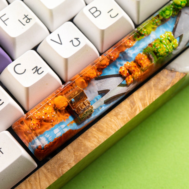 NATURE SPACEBAR Artisan Keycap, Spacebar Anime Keycaps for Cherry MX ...