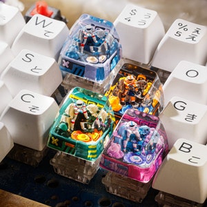 ASTRONAUT in Galaxy Space Artisan Keycap, Astronaut Custom Keycaps ...