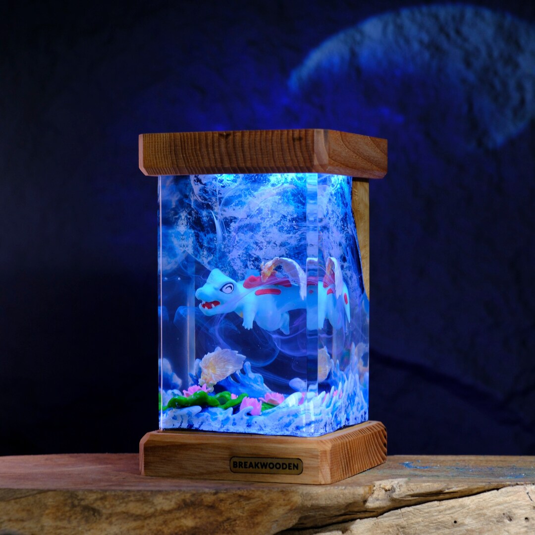 TOTODILE Resin Diorama Lamp, Custom Diorama Kit, Gifts and Table Lamp ...