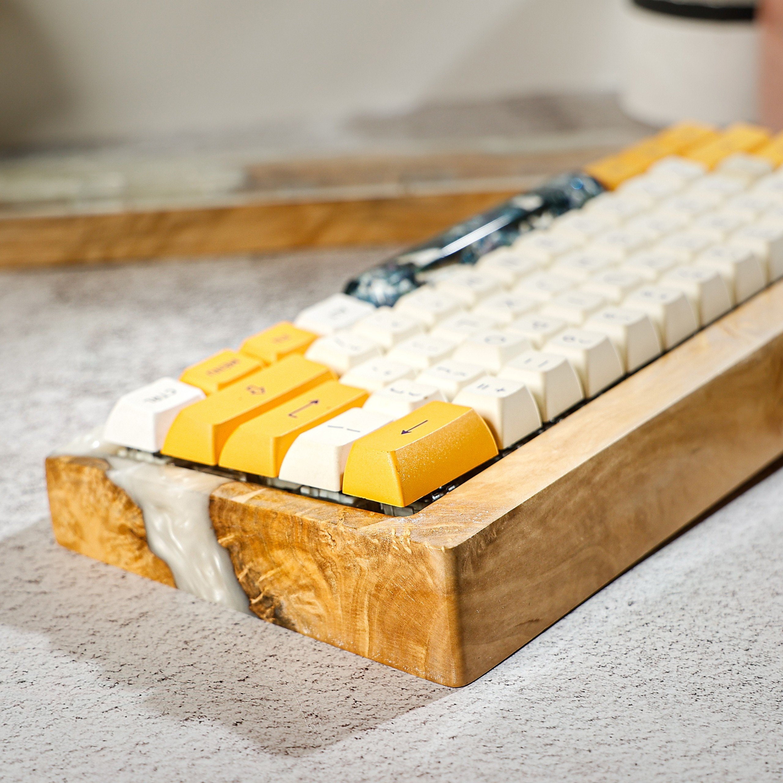 Pearl River Wood Mechanical Keyboard Case, Wooden Mechanical Keyboard ...