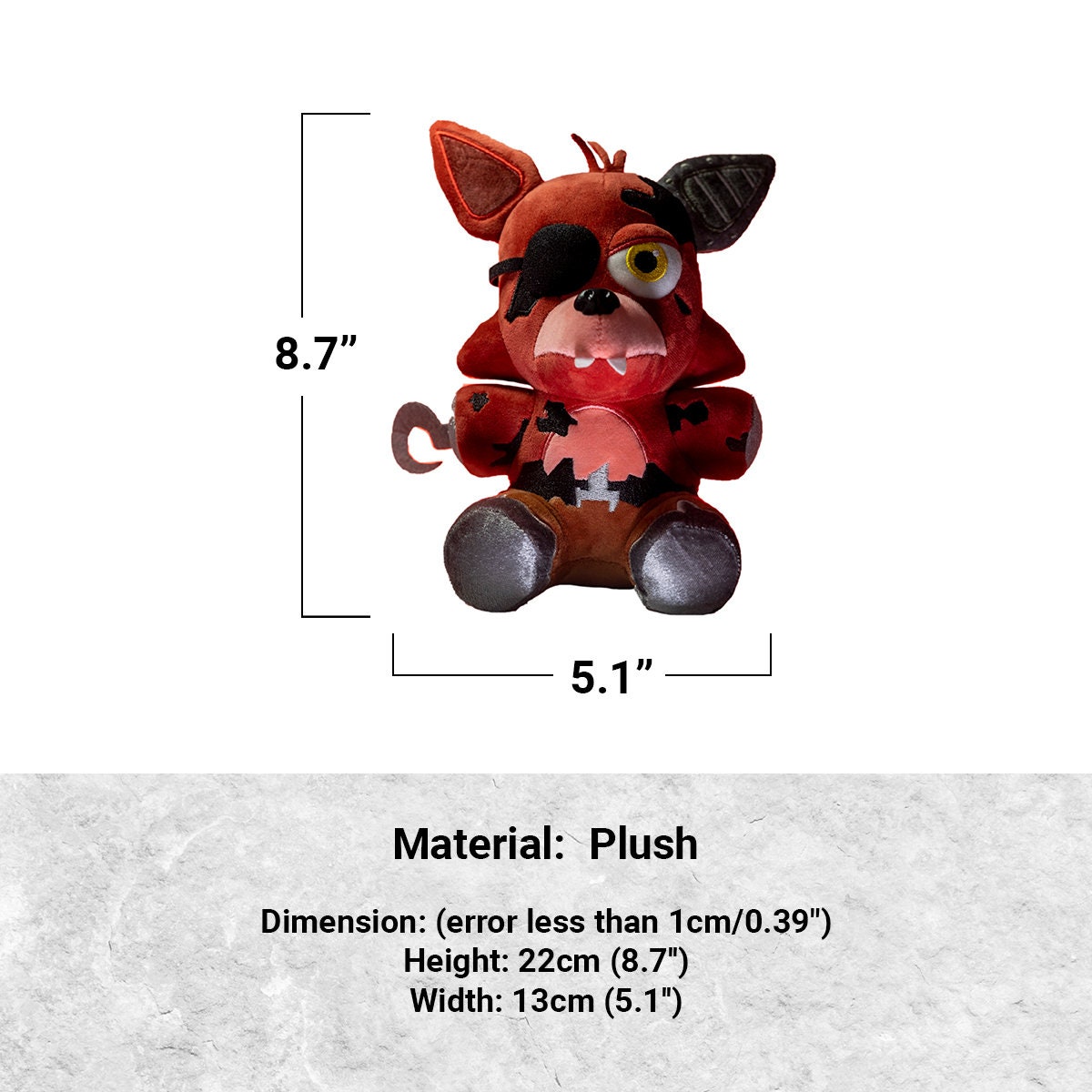 Withered Foxy in Horror Video Game, Customs Nightmare Toys, Custom ...
