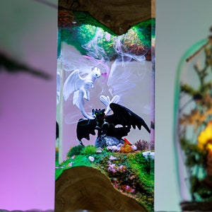 Toothless Night Lights, Toothless Resin Epoxy Lamp, Fury Epoxy Lamp ...
